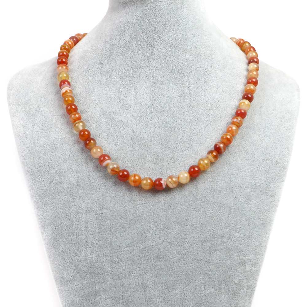 【ビーズサイズ】8mm 【形】丸玉 【全長】約45・50・55cm（ビーズ部分の長さ） ※ビーズサイズは0.5mm前後の誤差がある場合がございます 【マグネットサイズ】8mm ※カニカンへ変更ご希望の場合はセレクトボックスより「カニカンに変...