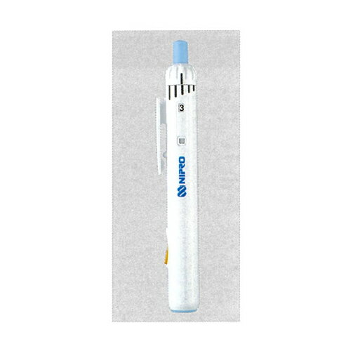 ニプロセーフタッチライトショット 持ちやすいぺン型の穿刺器具です。 ワンタッチで取り付けできます。 穿刺深さが5段階で調節できます。 広告文責：NO1元気爽快　(042-843-2703)