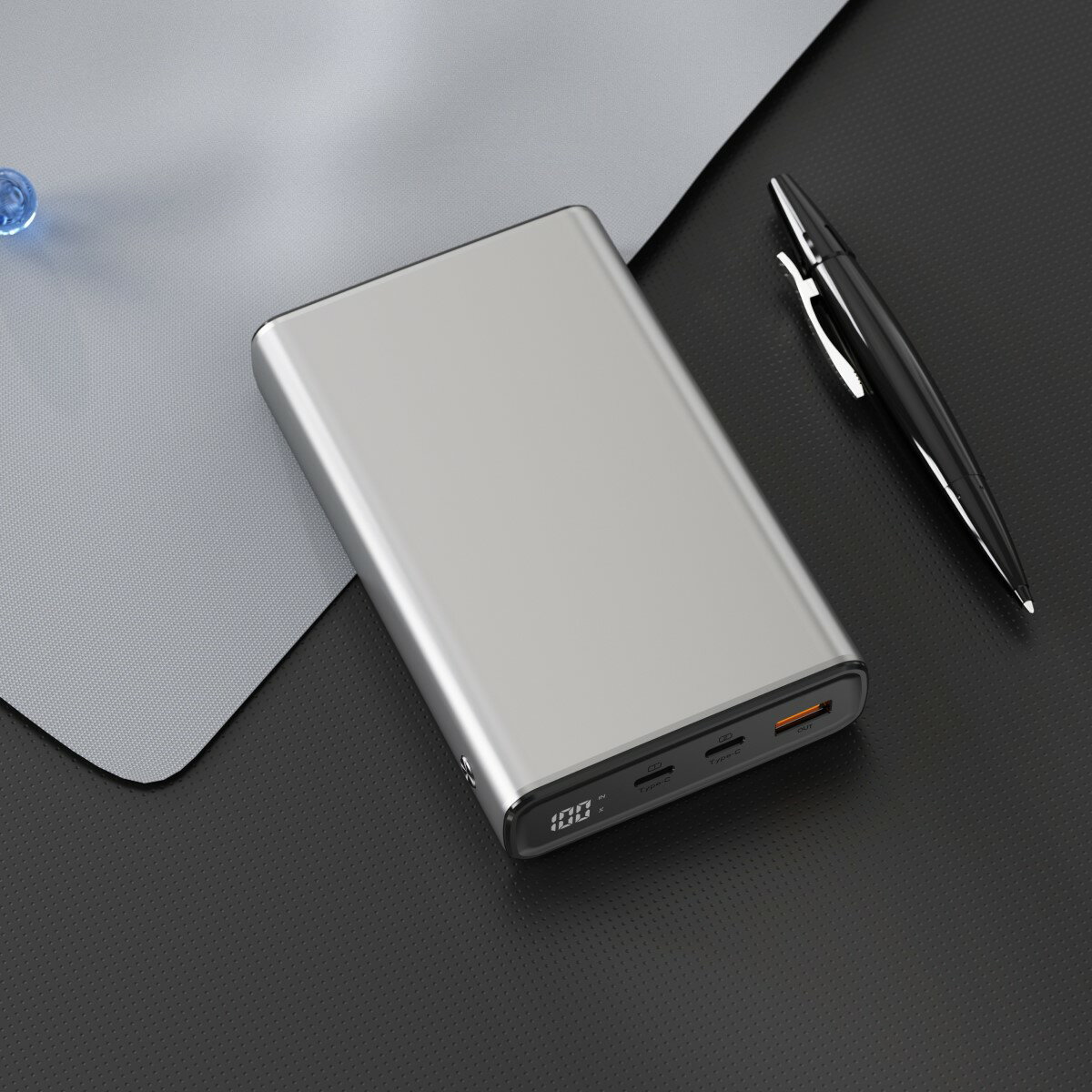 Lazos 高機能モバイルバッテリー PD3.0 130W 20000mAh　L-MB20PD3W130 モバイルバッテリー ★安心のPSE認証製品★ 急速充電 PD & QC3.0 に対応 入力も出力も可能なType-Cポート搭載 最大1...