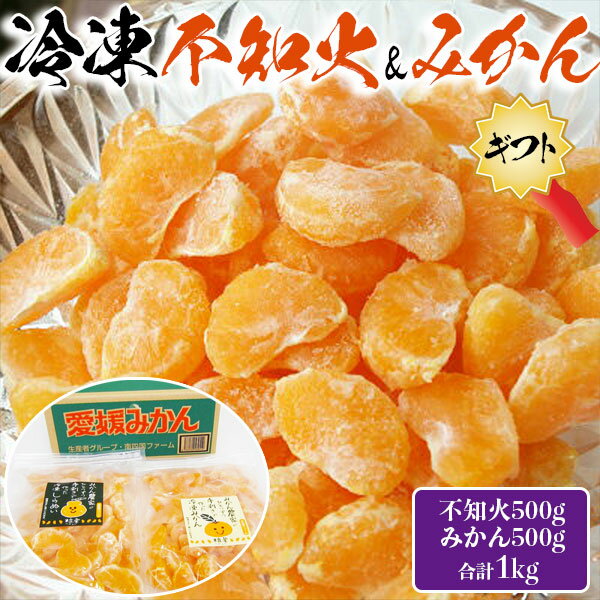 商品情報■商品名：愛媛　冷凍 不知火 ＆ みかん　各500g　(合計2袋 1kg) 粒楽　食べ比べセット 冷凍みかん 家庭用　夏の おやつ　フルーツ アイス　果物　ギフト　送料無料 ■お届けの目安：　土日祝を除く3～7日前後の出荷予定　※収...