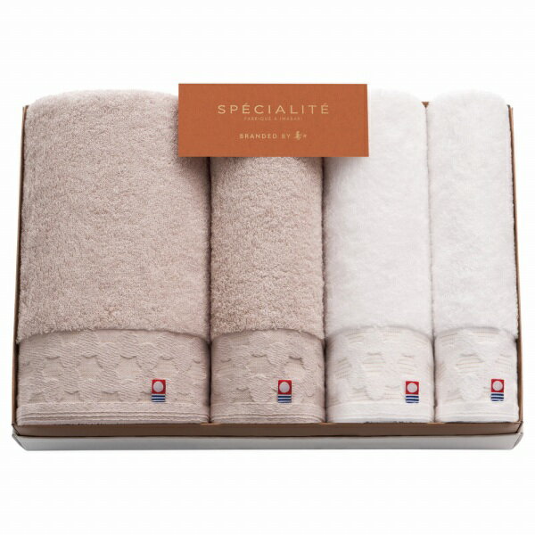 商品仕様 箱サイズ約38×26×8.8cm内容●商品:バスタオル（約60×115cm）・ハンドタオル（約34×34cm）各1、フェイスタオル（約34×75cm）×2 ●材質:綿100% ●日本製用途香典返し　満中陰志　粗供養など※メーカー希...