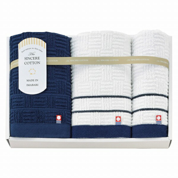 商品仕様 箱サイズ約33×22.5×4.5cm内容●商品:フェイスタオル（約34×75cm）×2、ウォッシュタオル（約34×34cm）×1 ●材質:綿100% ●日本製用途香典返し　満中陰志　粗供養など※メーカー希望小売価格はメーカーカタロ...