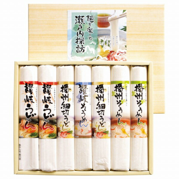 商品仕様 箱サイズ約32.3×26.4×3.8cm内容●セット内容:播州そうめん300g（150g×2袋）、播州細切うどん300g（150g×2袋）、讃岐うどん360g（180g×2袋）讃岐そうめん150g×1袋 ●加工地:日本【小麦】用途...