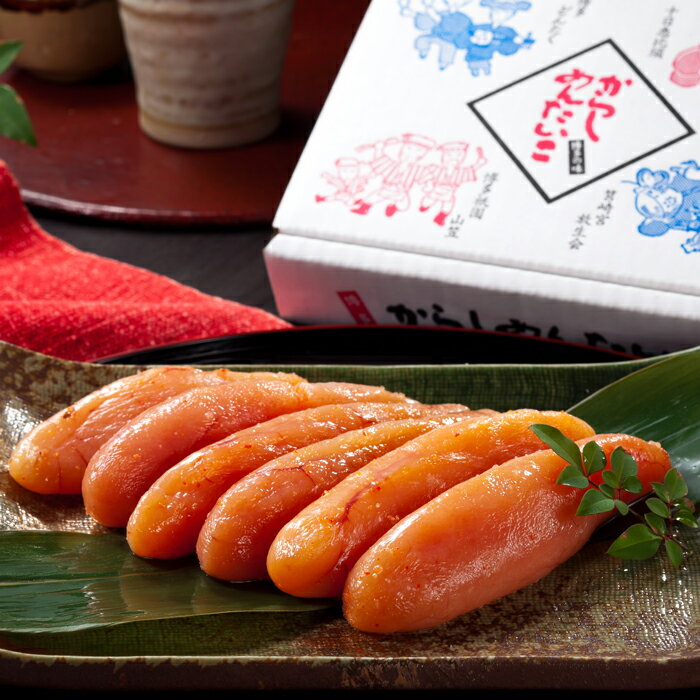内容／辛子明太子(無着色)360g 箱サイズ／180×140×40mm 賞味期限／冷凍30日 博多と言えば辛子明太子です。昔ながらの製法でひとはらひとはら手作業でつくります。 ピリッとした辛さが好評です。