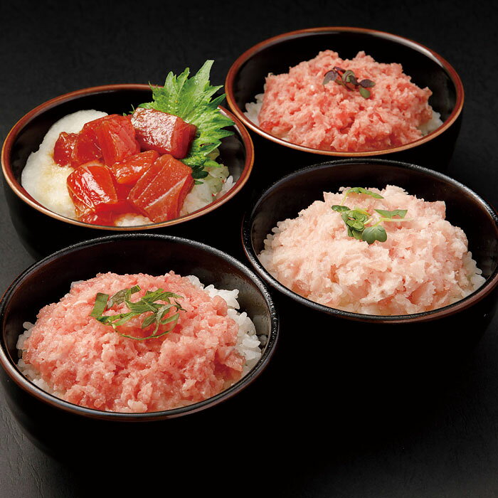 内容／めばち鮪かち割り漬け60g×2袋、本鮪たたき・めばち鮪たたき・びんちょう鮪たたき 各60g×1袋 箱サイズ／210×250×130mm アレルゲン／小麦 賞味期限／冷凍30日 築地・豊洲（東京都中央卸売市場）で40年以上続くまぐろ専門...
