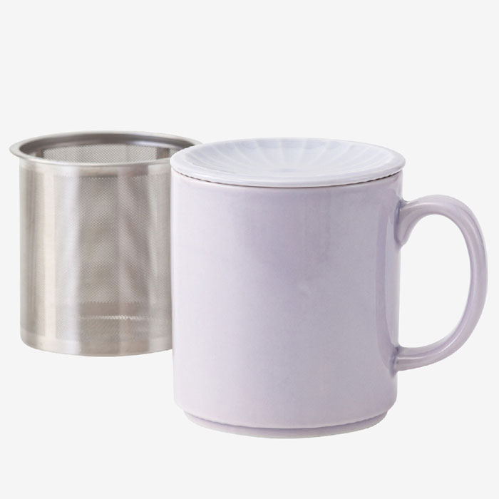 1個の仕様 商品サイズ／マグ：φ8×H9cm　、　豆皿（蓋）：φ8×H1cm 商品容量／330ml 商品重量／330g 材質／磁器 産地／波佐見 荷姿／トムソン箱 マグカップ、茶こし、豆皿の3点が揃ったシンプルで美しいティーセット。 ギフト...