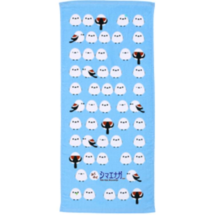【サイズ】約34×80cm 【素材】綿100％ 【原産国】中国 【仕様】シャーリングインクエット顔料プリント 【いろんな表情のシマちゃんが可愛い】