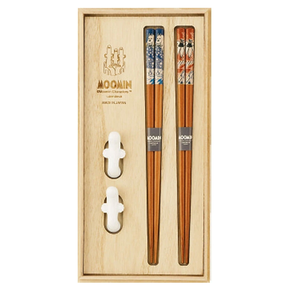 ●箱サイズ：約13.5×27.0×3.0（cm）/重さ：220g●木箱入●現品（箸）約23cm、（箸置）約5×2．5×1．5cm●箸＝天然木（ポリエステル塗装）、箸置＝磁器、木箱＝天然木（桐・合板）●箸・箸置各2、木箱1●電子レンジ不可●a...