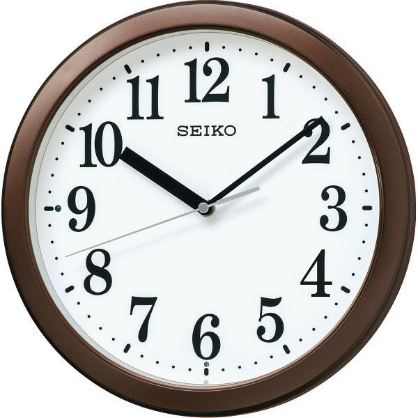 セイコー SEIKO 電波掛時計 KX256B 電波時計 壁掛け時計 暗時秒針停止機能付 静音 スイープ秒針 シンプルデザイン お部屋に合わせやすい 新生活 プレゼント ギフトどのようなお部屋のインテリアにも調和しやすい、セイコーのシンプル...
