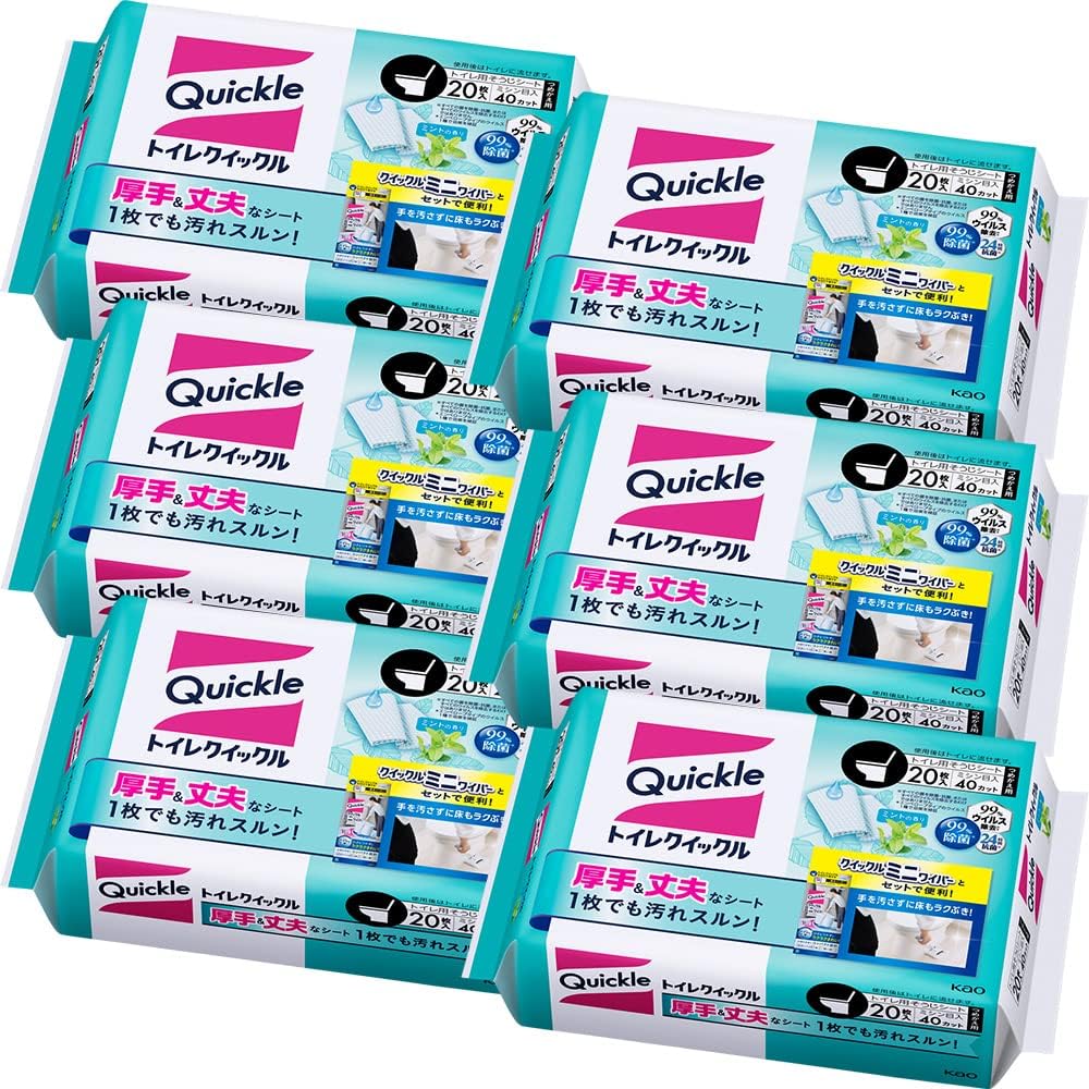クイックルのトイレ用つめかえ用シートは、清潔さを保つための優れた選択です。 この商品は、99%の除菌効果と24時間の抗菌効果を持ち、トイレの衛生をしっかりとサポートします。 ミントの香りが爽やかさをプラスし、使用後も心地よい空間を提供します...