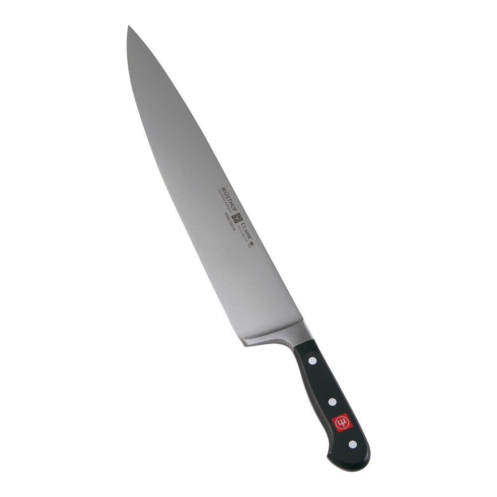 商品説明材質：クローム・モリブデン・バナジウム（ステンレス硬度56±）刃渡り32cm 全長445mm 質量約:401g　背厚:約4.5mm●ドイツ・ゾーリンゲン・ヴォストフ社は、ヨーロッパはもちろんアメリカ、オーストラリアにおいてもプロ用と...