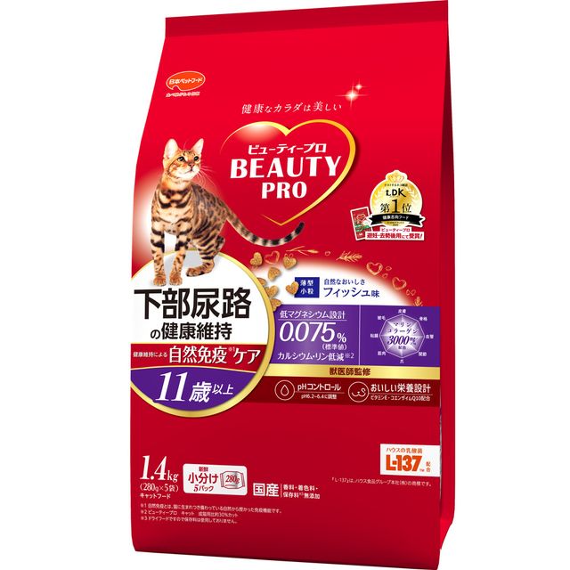 商品説明・「実感が欲しい、あなたへ」獣医師監修のビューティープロ。おいしく食べて健康を保ちながら、体調の良さと毛並みの美しさを実感。・皮膚の健康と毛艶の維持にマリンコラーゲン3000mg/kg、ヒアルロン酸配合。・腸内の善玉菌を増やすオリゴ...