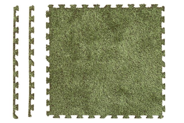 商品説明サイズ(cm)：60×60×0.8　厚み(mm）：10素材：表面：ポリエステル 中材：EVA機能：-洗濯：洗濯機不可すべり止め：なしホットカ−ペット床暖房：対応原産国：中国室内のお部屋にいながら、アウトドア気分を味わえる芝生風ジョイ...