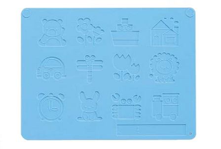 ■本体サイズ：H248×W326×D4mm ■プラスチック製 通常3営業日以内に出荷（土日祝を除く） ［キーワード］ ねんど板　粘土板　押し型　ねんど　粘土　こむぎねんど　小麦粘土　児童　園児　あそび　遊び　ギンポ　銀鳥産業　やさしい水色、...