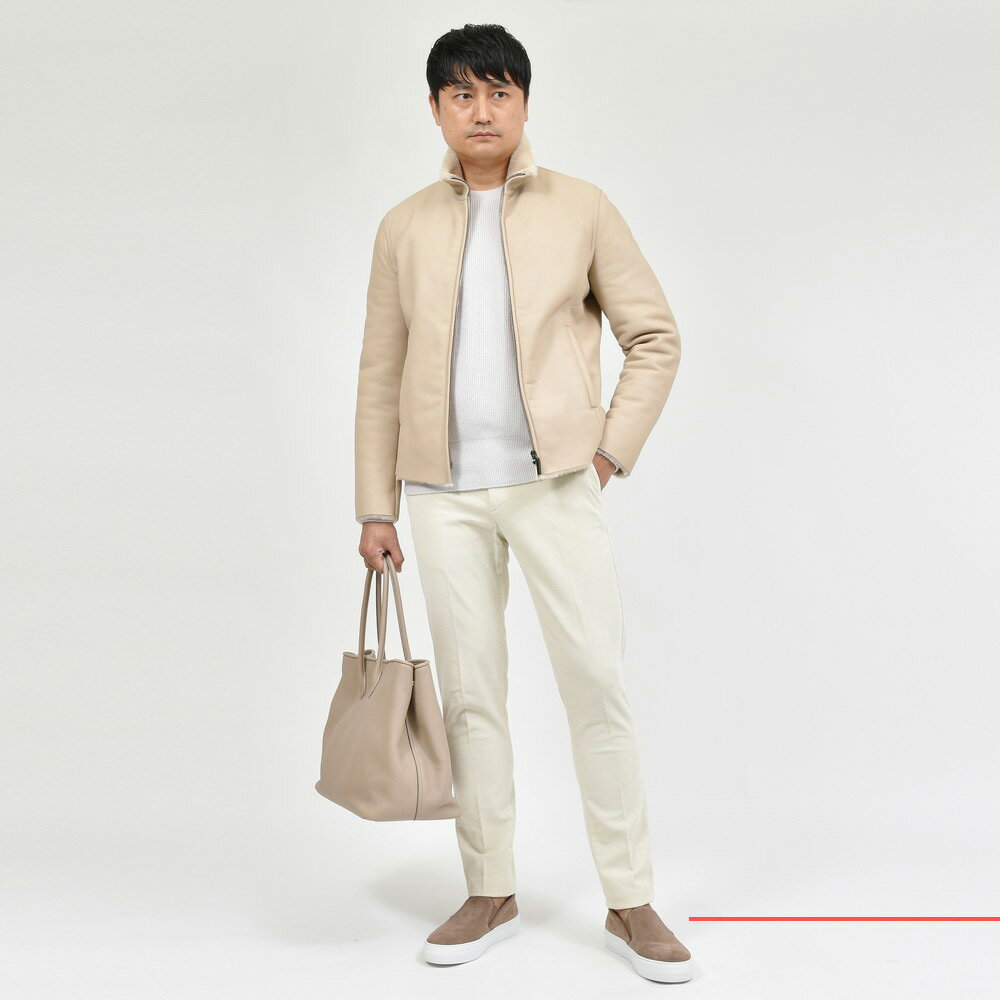 ALTACRUNA(アルタクルーナ)ムートンレザースタンドカラー ALTACRUNA(アルタクルーナ)ムートンレザースタンドカラー