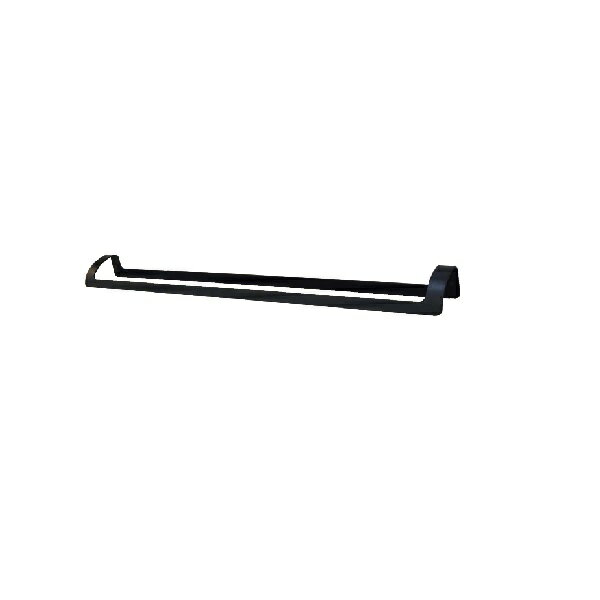 タオルハンガー 材質　鉄　黒塗装 取付ビス付き 商品サイズ　7.2x63x5.3(cm）重さ 565g