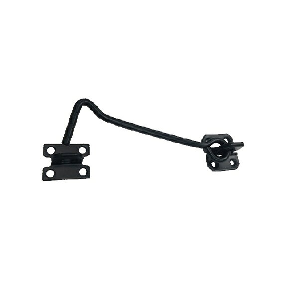 掛金 材質　鉄 黒塗装 商品サイズ　3.9x18.5x3(cm）重さ 110g