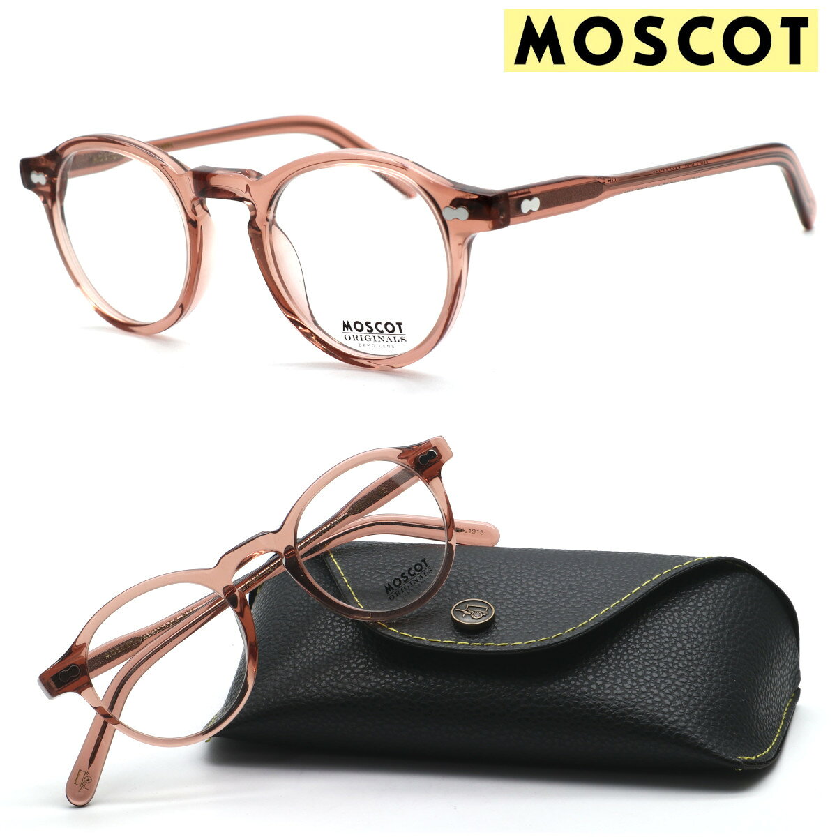 商品カテゴリー：メガネ ■ブランド モスコット ■型番 MILTZEN col.VINTAGE ROSE ■サイズ [A]レンズの横幅：約44mm [B]鼻幅：約22mm [C]テンプルの長さ：約145mm [D]フレーム全体の幅：約133...