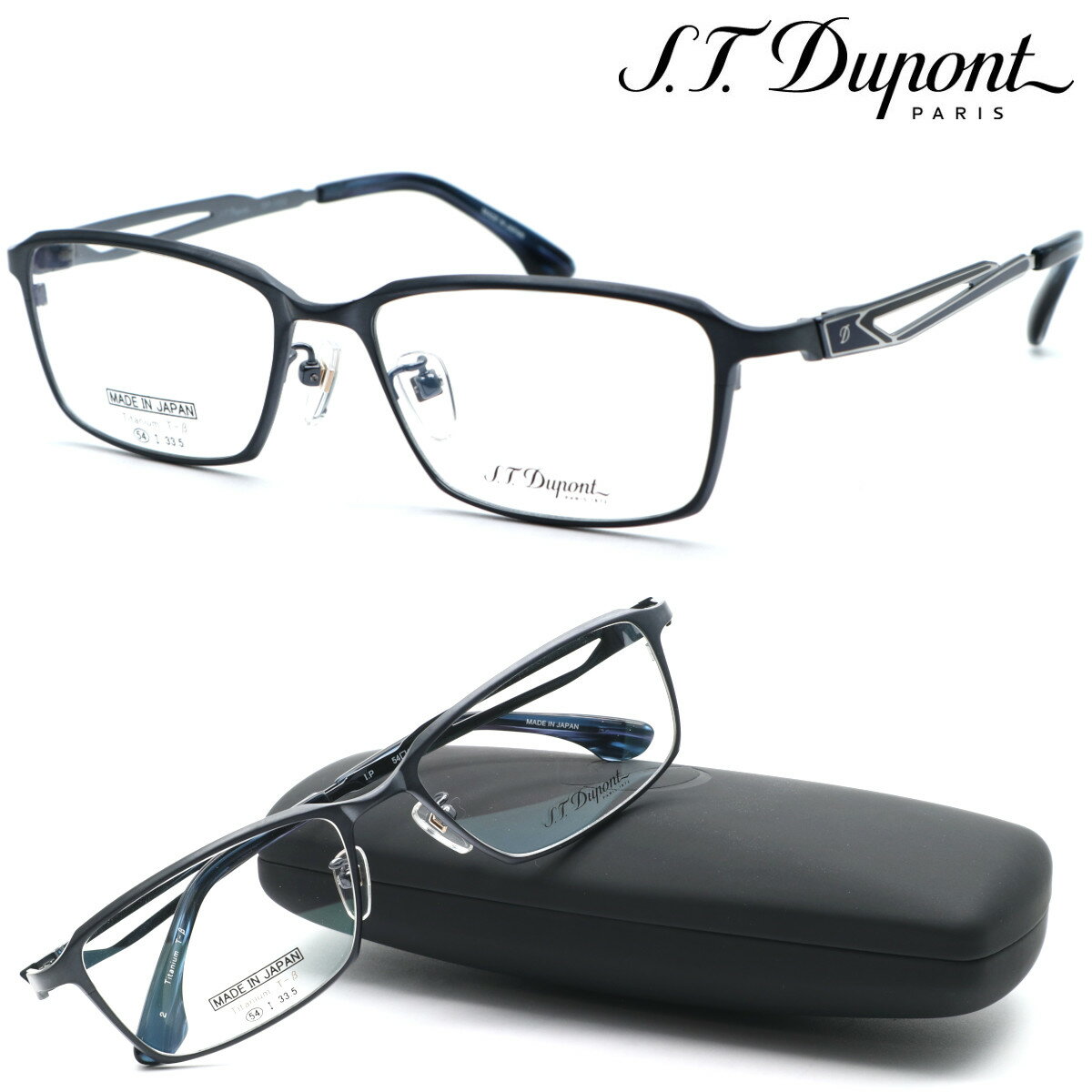 商品カテゴリー：メガネ ■ブランド S.T.Dupont ■型番 DP-1050 col.2 ■サイズ [A]レンズの横幅：約54mm [B]鼻幅：約17mm [C]テンプルの長さ：約140mm [D]フレーム全体の幅：約146mm [E]...
