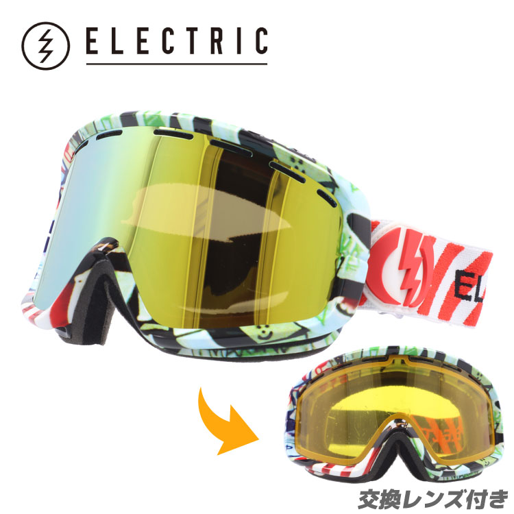 ブランドELECTRIC（エレクトリック）品目スノーゴーグル型番EGB2 EG1012706 BGDCフィッティングレギュラーフィットカラーレンズ：Gold Chrome Yellowフレーム：Rat Facey素材レンズ：プラスチックフレ...
