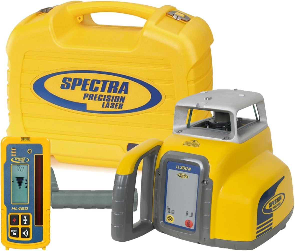 Spectra Precision LL300N Laser Level with HL450 Yellow