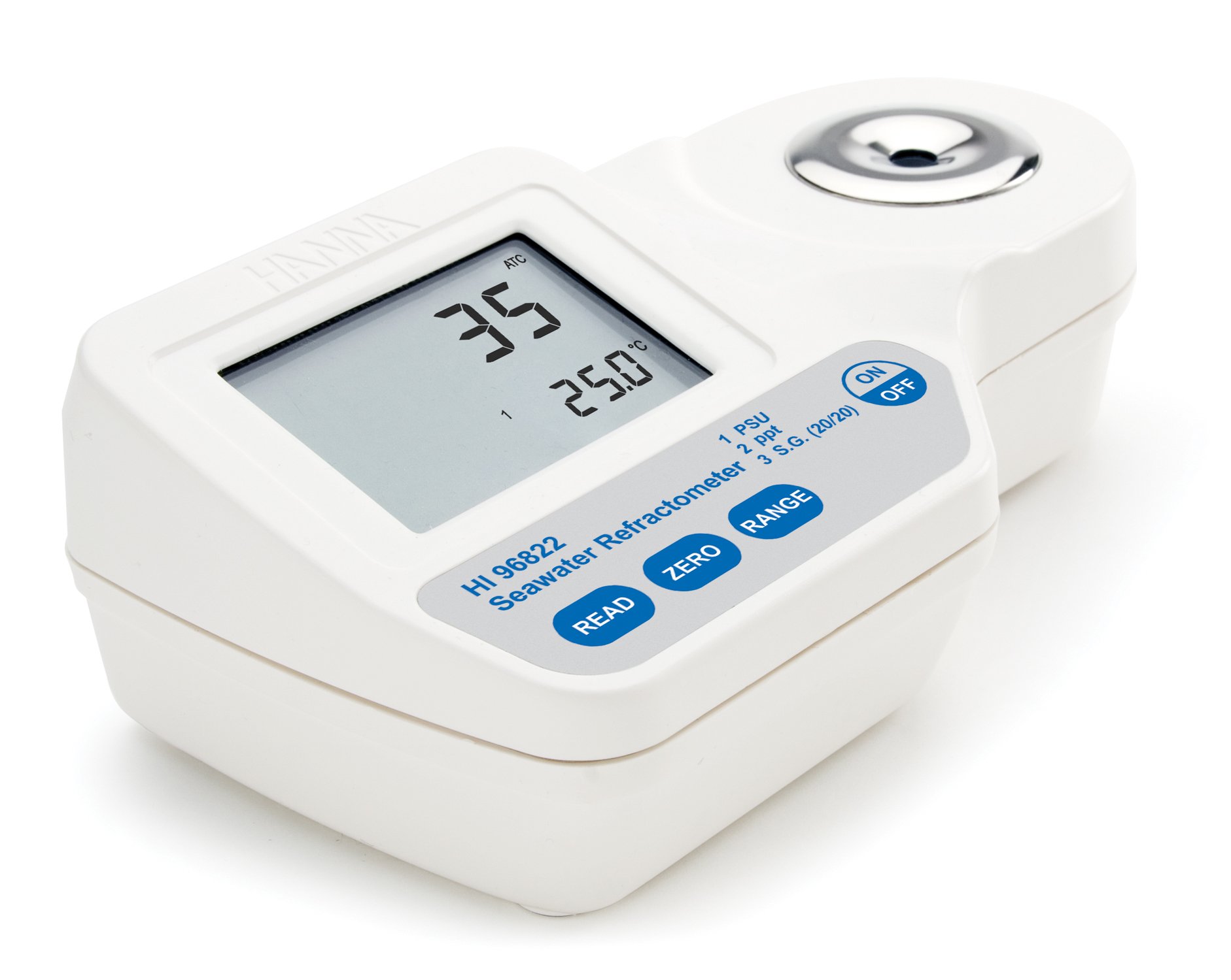 Hanna Instruments HI 96822 天然および人工海水の塩分測定用 屈折計