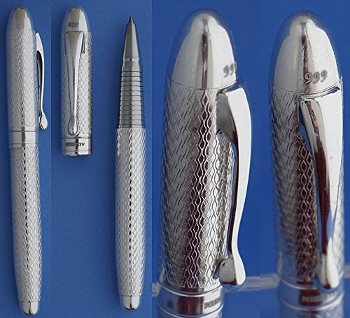 Nisstiiv Cathedral 999 Silver Rollerball Pen for Briefcase Standard Refill a Subtle Sign of Success