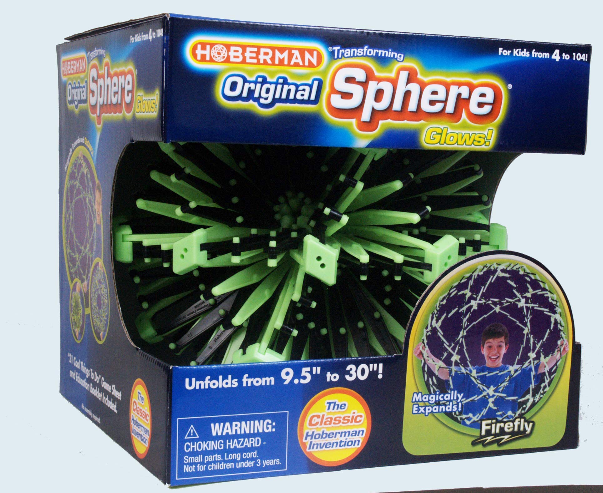 Tedco Toys HS105 Hoberman Sphere Glow Firefly Toy