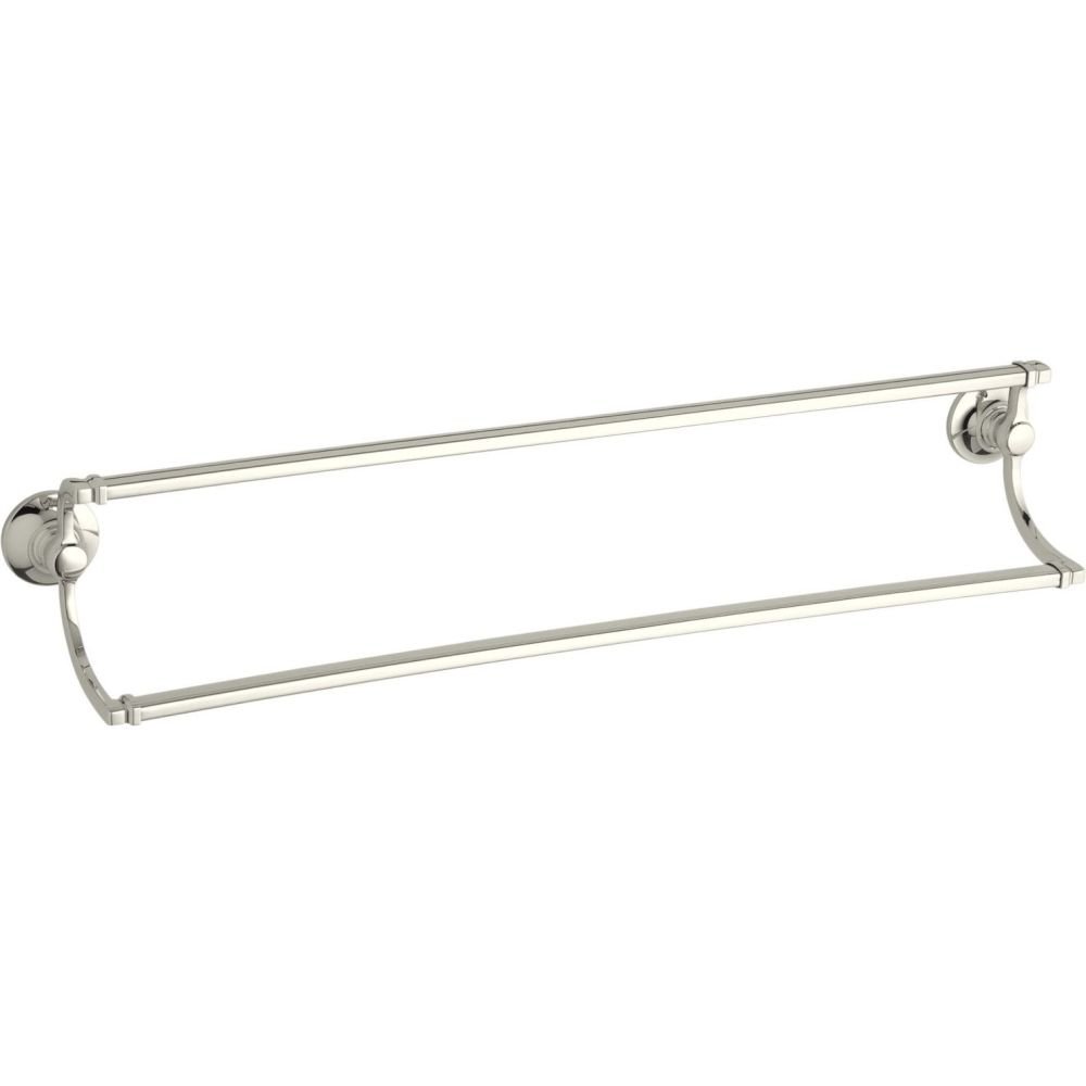 (Vibrant Polished Nickel) - Kohler K-11413-SN Bancroft 60cm Double Towel Bar Vibrant Polished Nicke