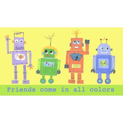 The Little Acorn Wall Art Multi Robots [並行輸入品]