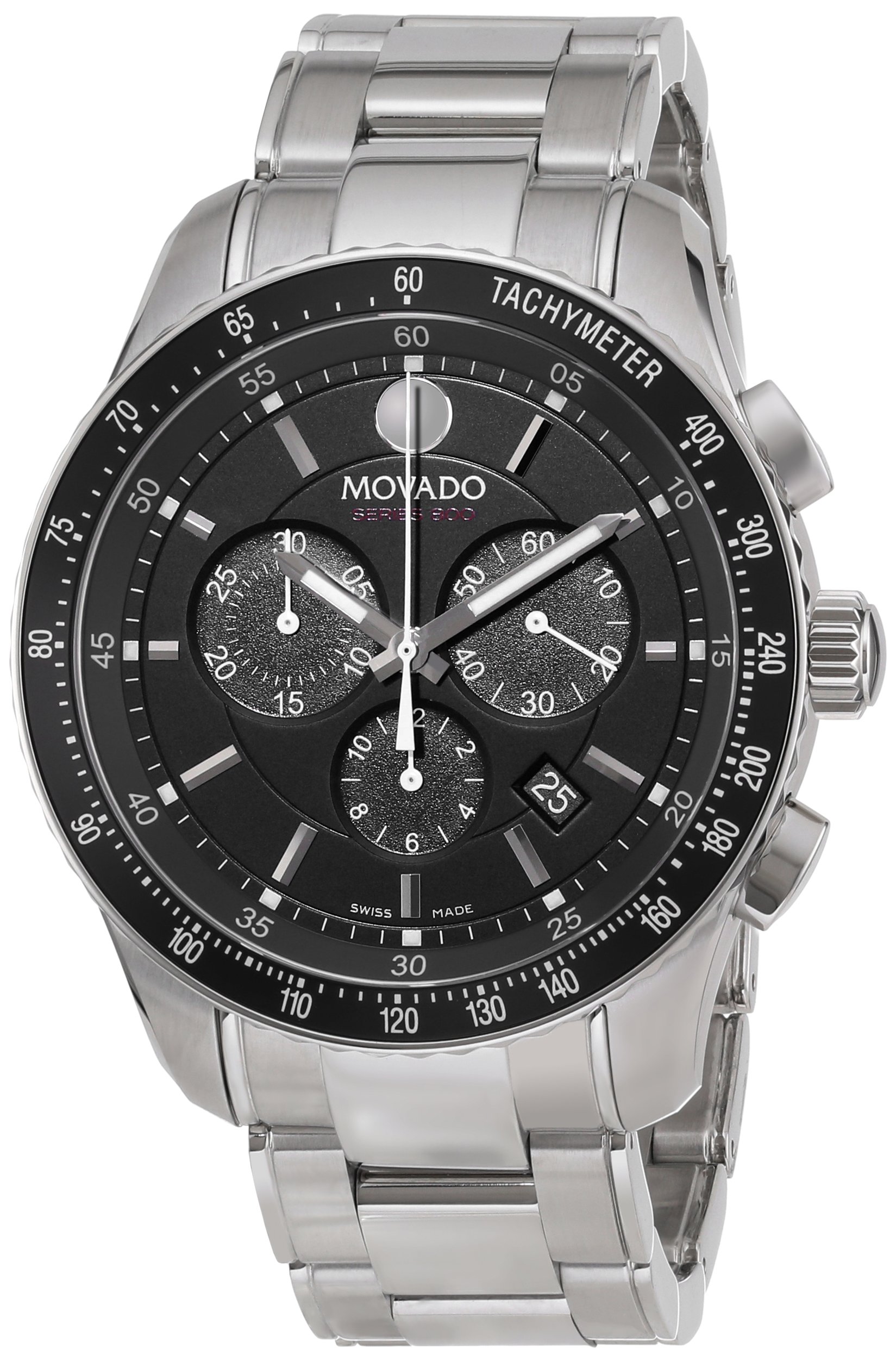 Movado メンズ シリーズ800ステンレススチールウォッチ