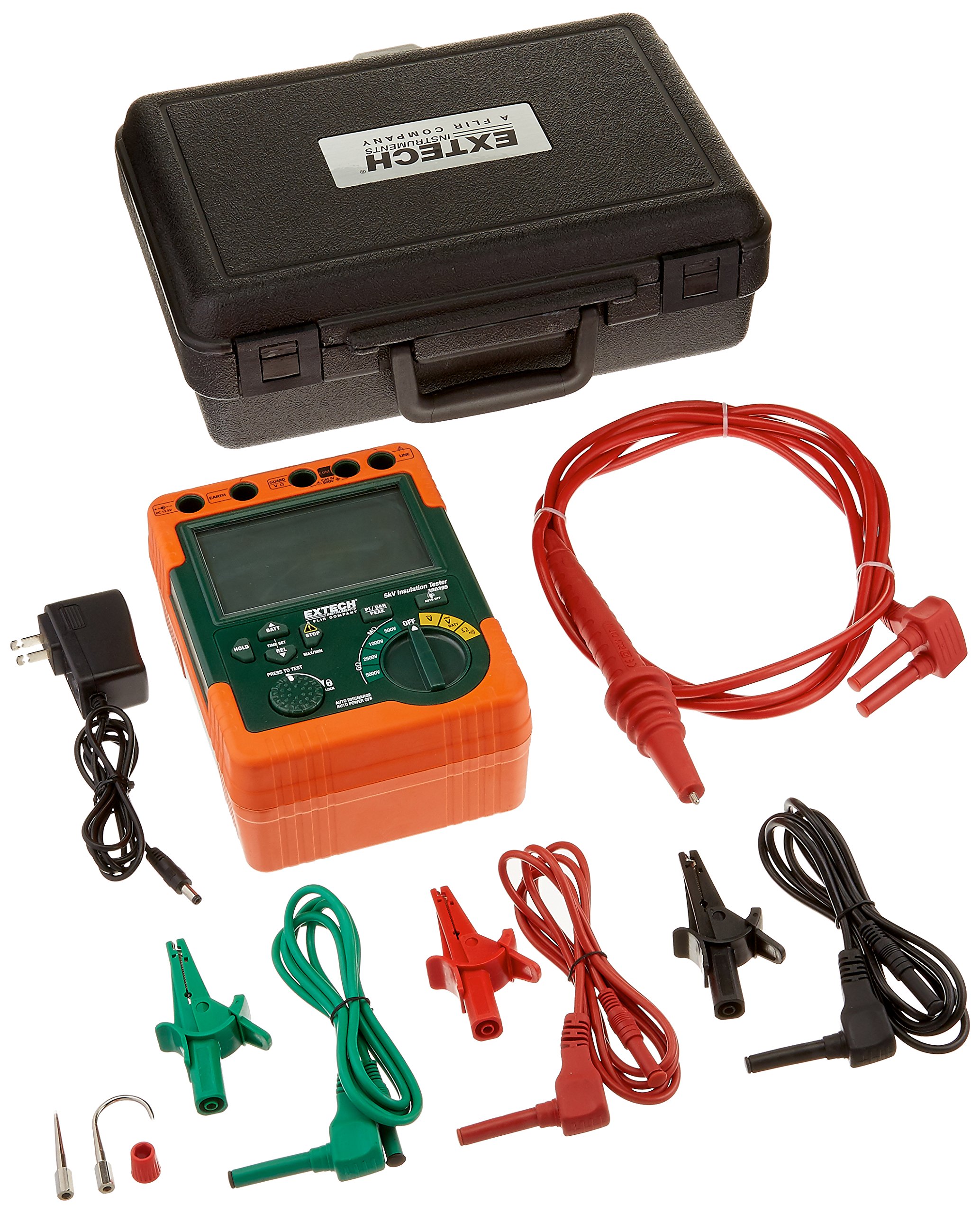 Extech Instruments 380395 High Voltage Digital Insulation Tester 7.8 x 3.6 x 1.9 Size by Extech