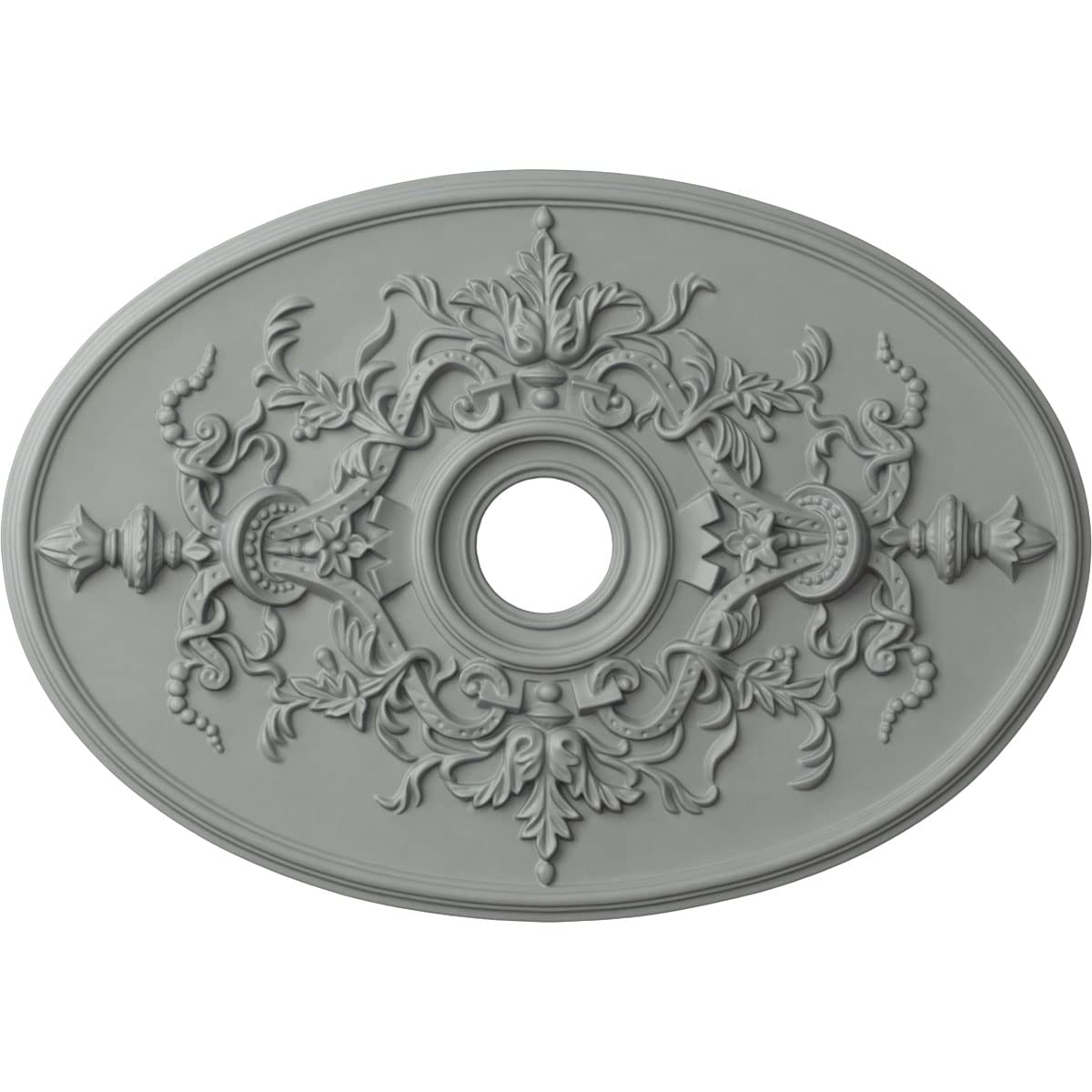 Ekena Millwork CM21X30AL 21 1/4-Inch W x 30 3/4-Inch H x 1 5/8-Inch P Alexa Ceiling Medallion by Eke