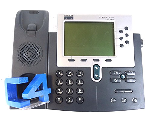 Cisco-IMSourcing ニュー F/S Unified 7960G IP電話 ケーブル 壁取り付け ダークグレー、シルバー 合計6本 VoIP スピーカーフォン 2個 ネットワーク(RJ-4