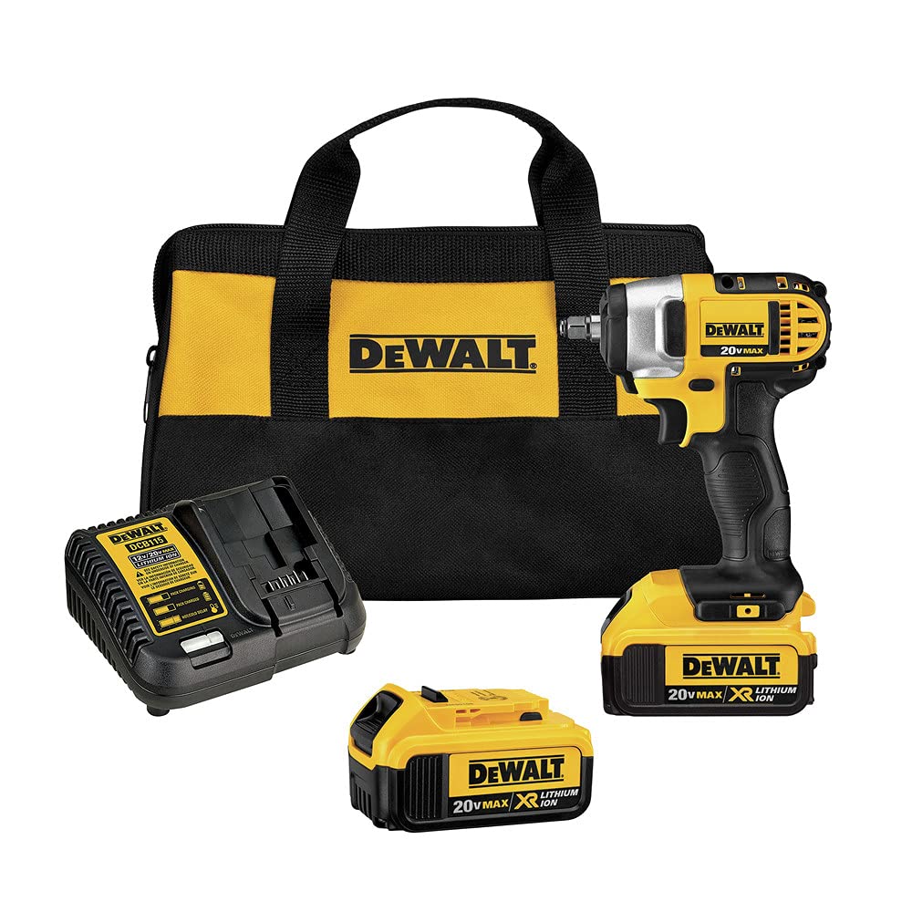 DEWALT DCF883M2 20-volt MAX Lithium Ion 3/8-Inch Impact Wrench Kit with Hog Ring by DEWALT [並行輸入品]
