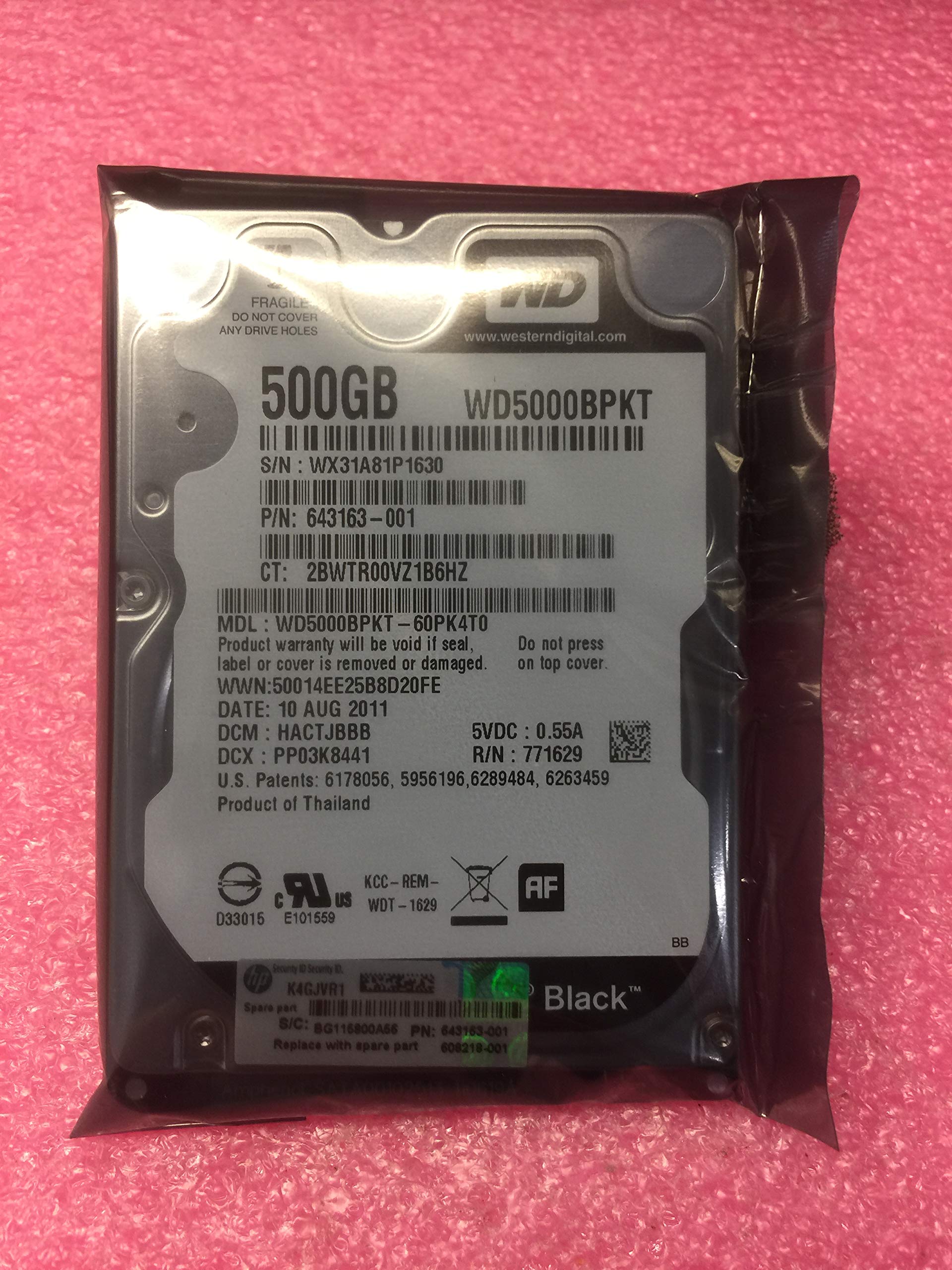 HP Inc. HDD SATA 500GB - 7200 RPM