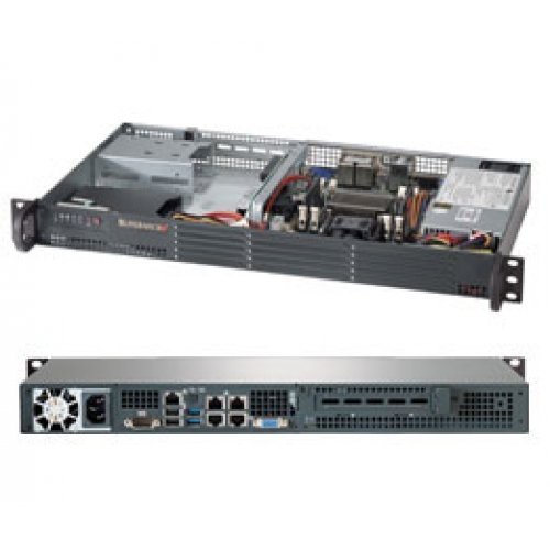 Supermicro 1U RM BB ブラック C2750 1600MHZ 4X SATA 200W A1SAI-2750F 504-203B / SYS-5018A-TN4 /