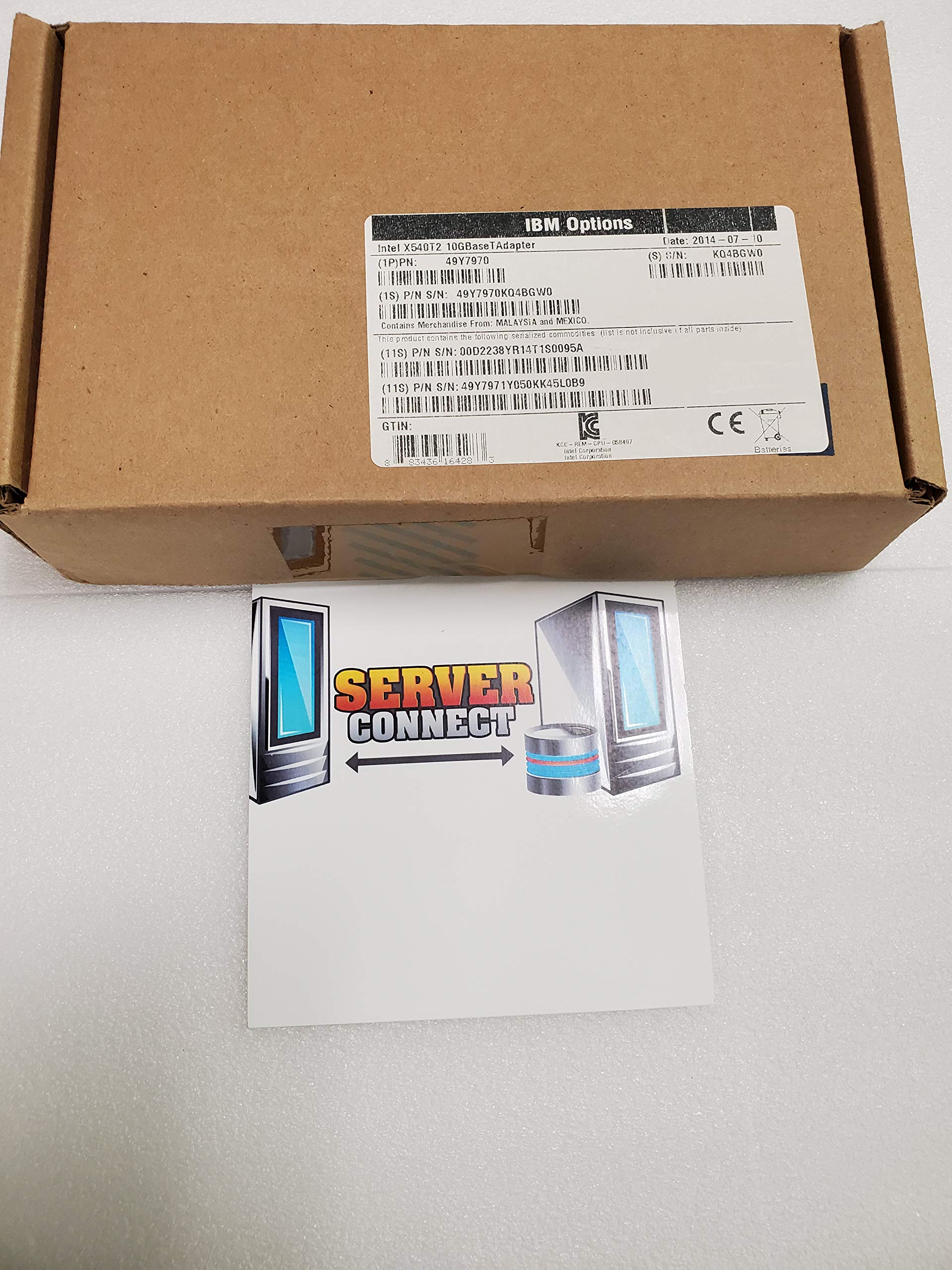 Lenovo 49Y7970 Intel X540-T2 - ネットワークアダプター - PCI Express 2.0 x8 ロープロファイル - 10Gbイーサネット x 2 - システムx310