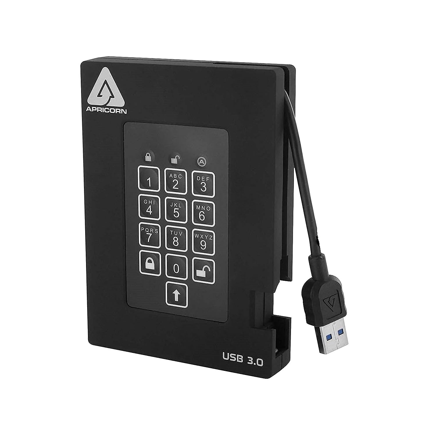 Apricorn Aegis Fortress FIPS 1 TB 140-2 Level 2 Validated 256-Bit Encrypted USB 3 External SSD (A25-