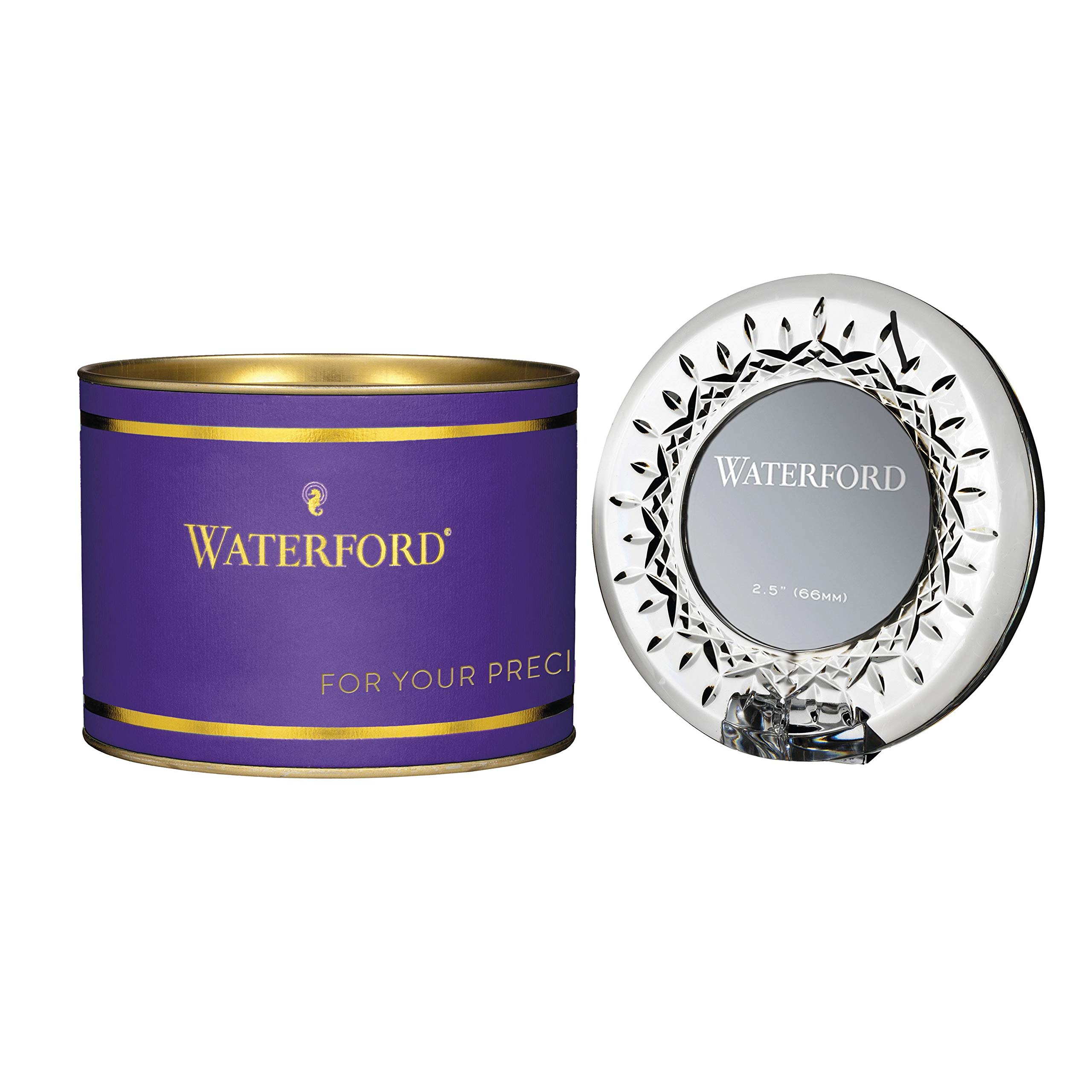 Waterford Purple Giftology Lismore ラウンドミニフレーム