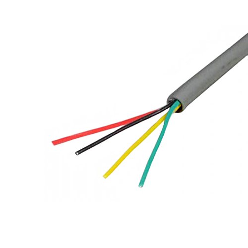 250 ft 22 AWG 4芯Strandedスピーカーワイヤグレーオーディオケーブル銅線ストランドWire難燃性PVC断熱材UL Listed 22 / 4スピーカーケーブル、by NACワイヤお