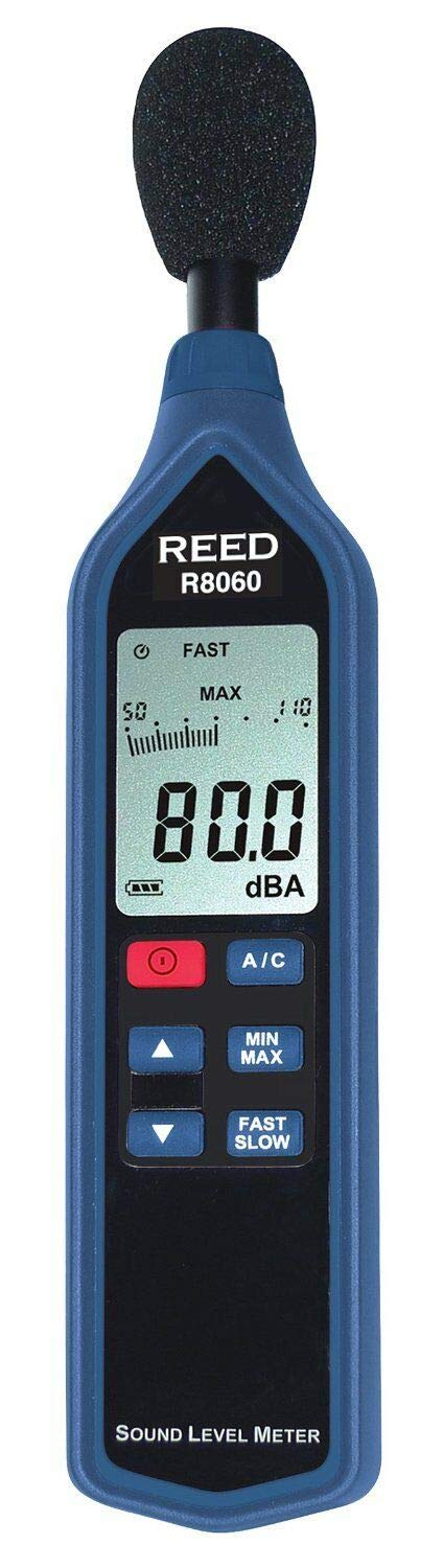 REED Instruments R8060 Sound Level Meter with Bargraph Type 2 30 to 130 dB by Reed Instruments