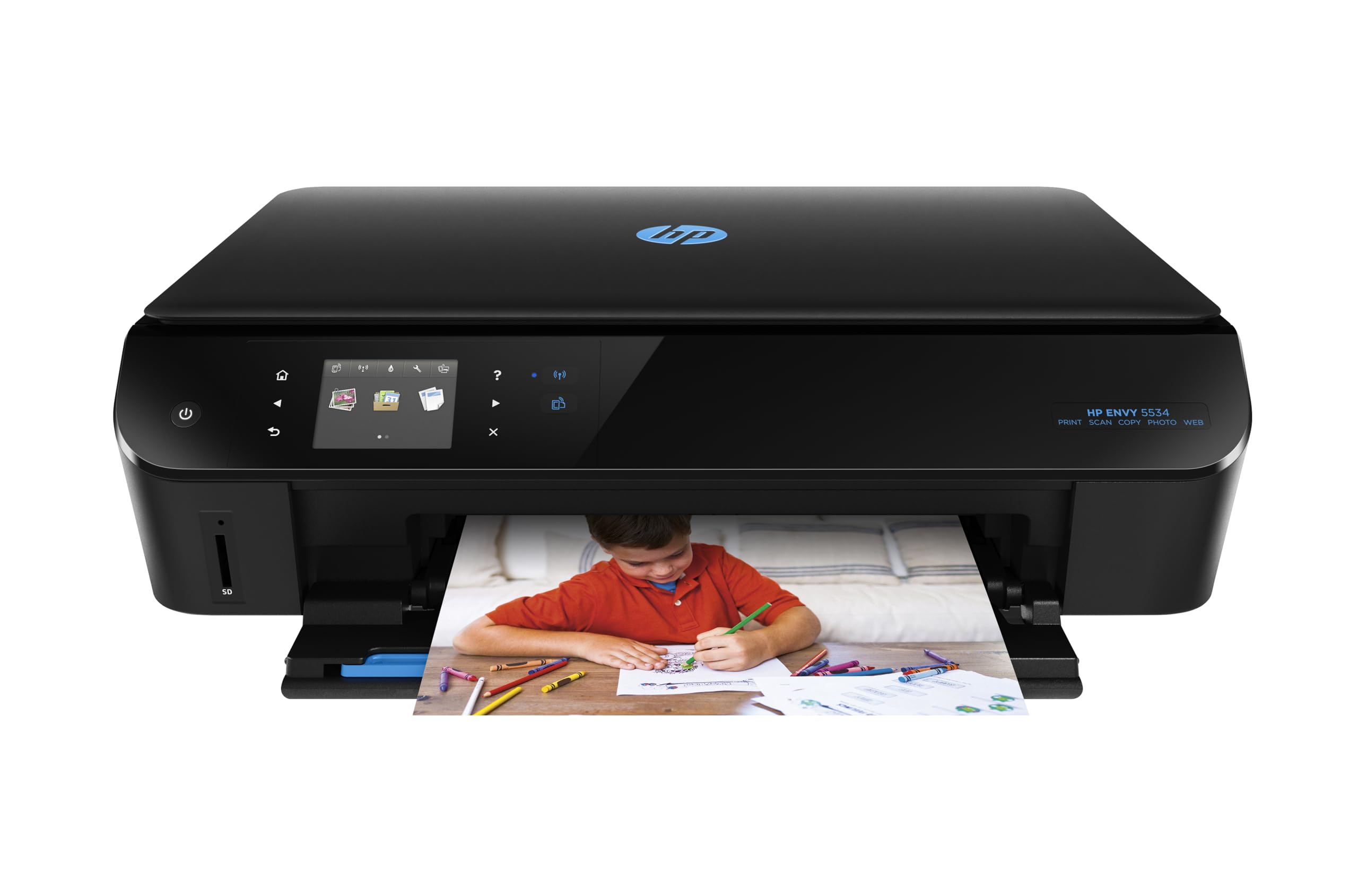 HP 羨望5534ワイヤレスオールインワン色フォトプリンタ 黒い銀