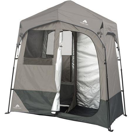 Ozark Trail 2ルーム 7フィート x 3.5フィート インスタントシャワー/ユーティリティシェルター ダークグレー