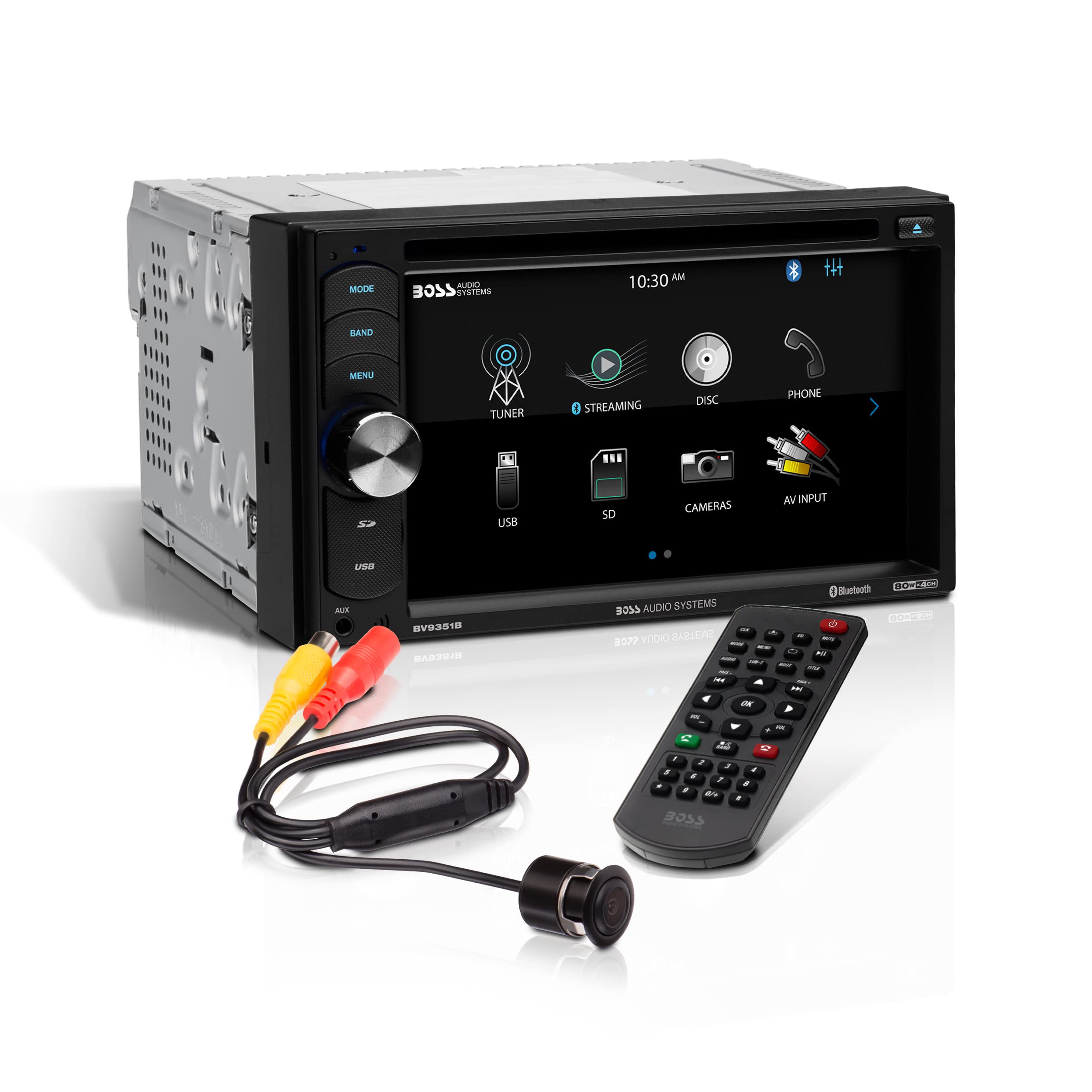 BOSS Audio Systems BVB9351RC カーステレオシステム - 6.2インチ ダブルディン タッチスクリーン Bluetoothオーディオ ハンズフリー通話 AM/FMラジオ受信機
