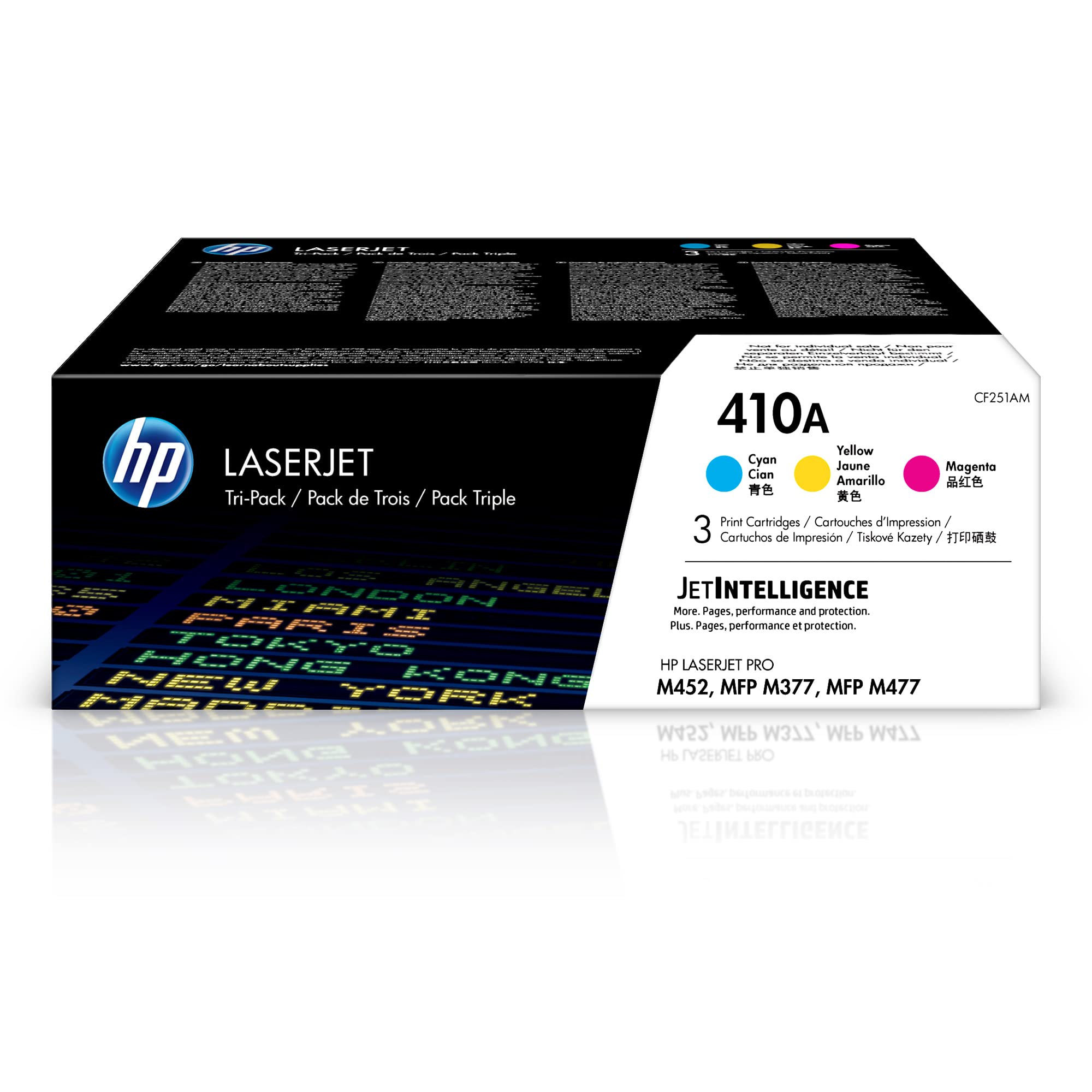 HP 純正LaserJetトナーカートリッジ 410A (CF251AM) シアン マゼンタ イエロー 3カートリッジ