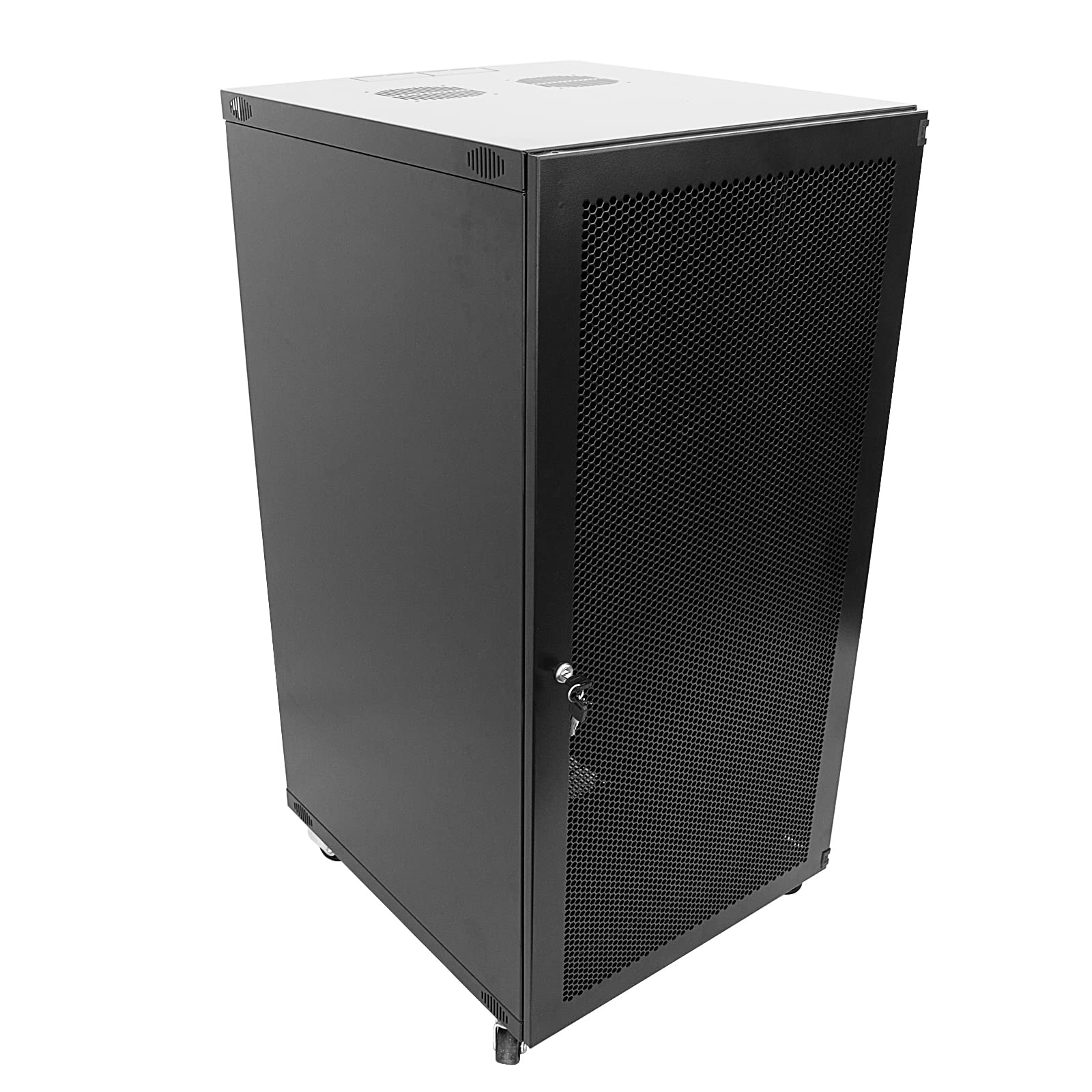 RAISING ELECTRONICS 15U 18U 22U 壁マウントネットワークサーバーキャビネットラックエンクロージャ換気ドアロック 深さ600mm (22U)