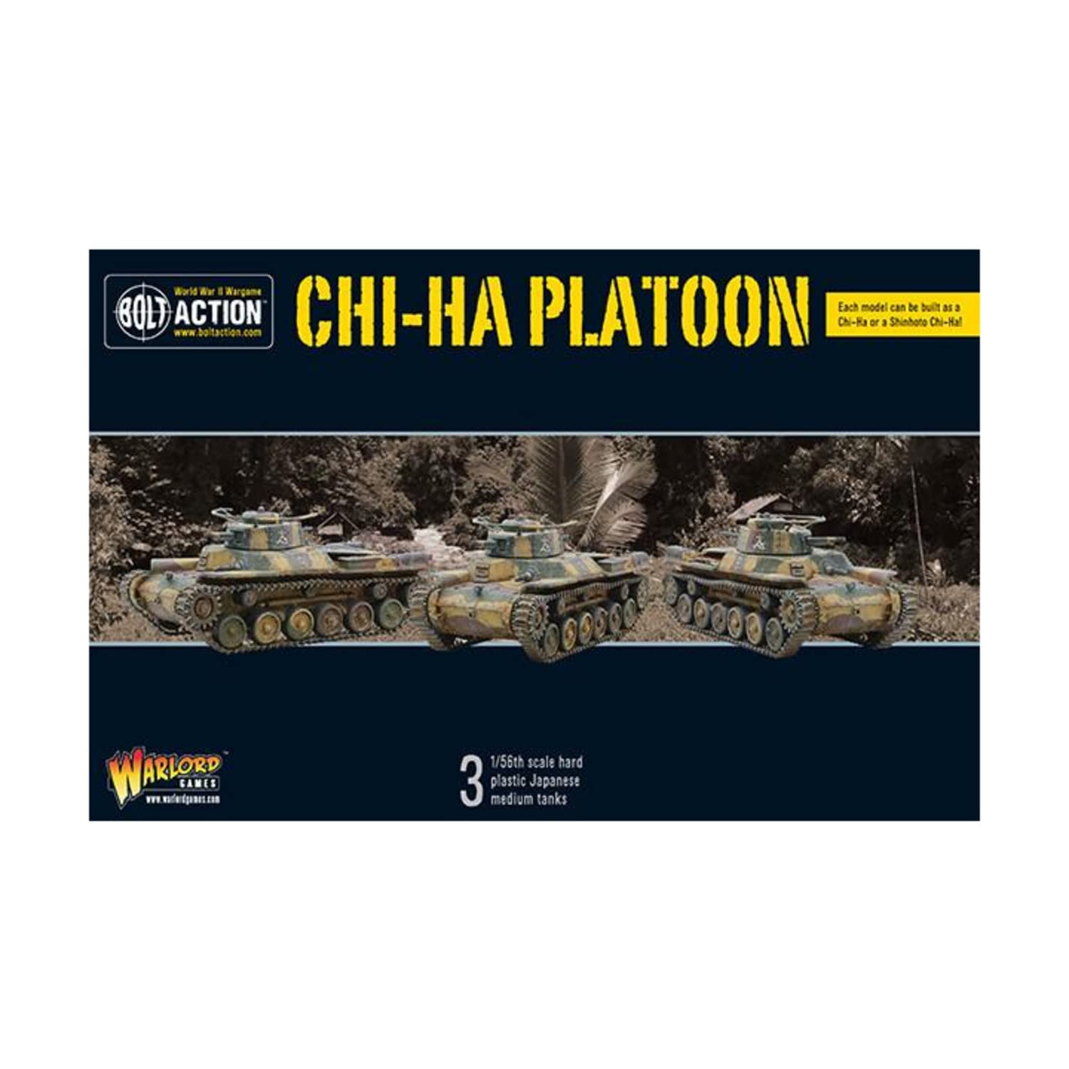 Bolt Action Chi-ha Platoon Box - Plastic