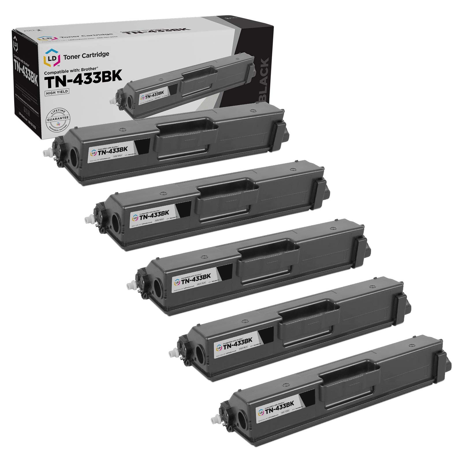 LD Products トナーカートリッジ Brother TN433BK 互換交換用 - 大容量トナーカートリッジ HL L8260CDW L8360CDW L8360CDWT L9310CDW M