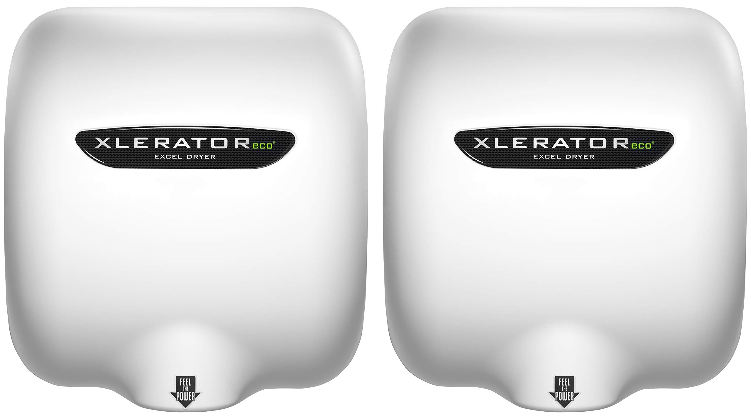 Excel Dryer(エクセルドライヤー) XLERATOReco XL-BW-ECO 1.1N 高速自動乾燥機 ホワイト熱硬化性(BMC)カバー 熱なし グリーンスペック認証 ノイズ低減ノズル付き